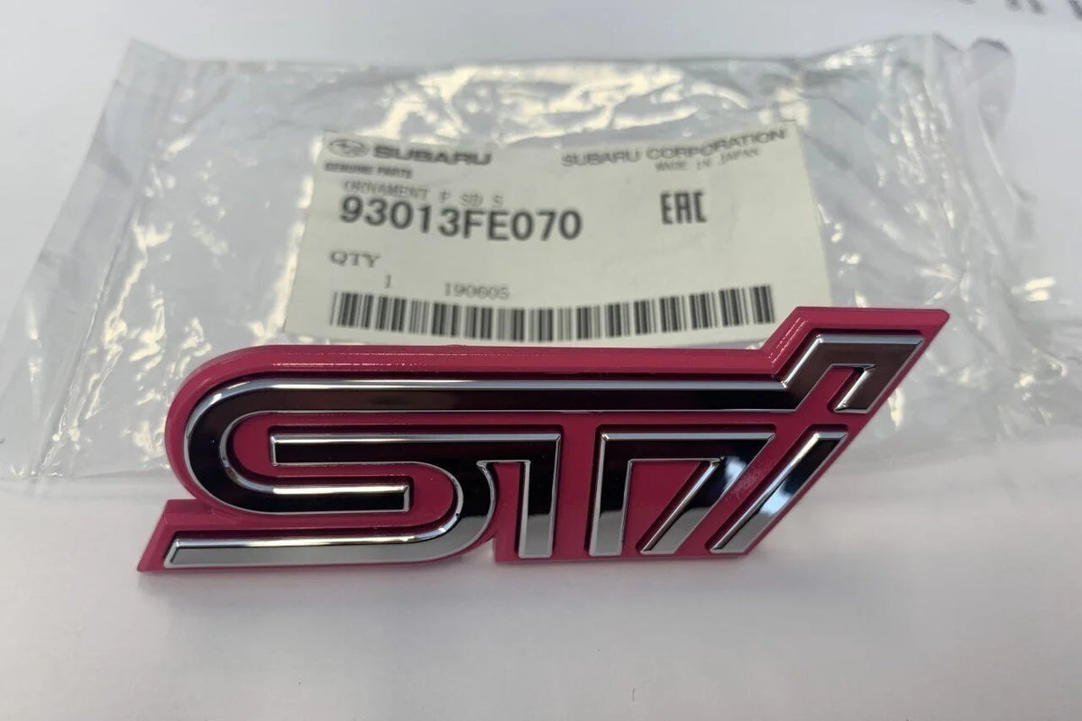 93013FE070 Subaru Pink STI Badge | DL Motorsport Parts – DL Motorsport ...