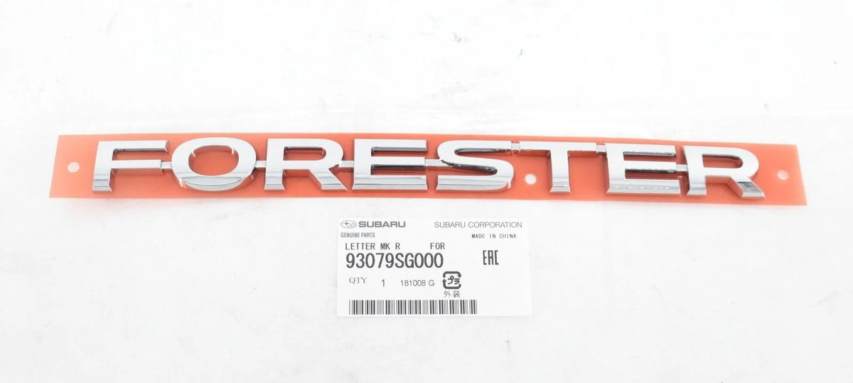 93079SG000 Subaru Forester Rear Badge | DL Motorsport Parts – DL ...